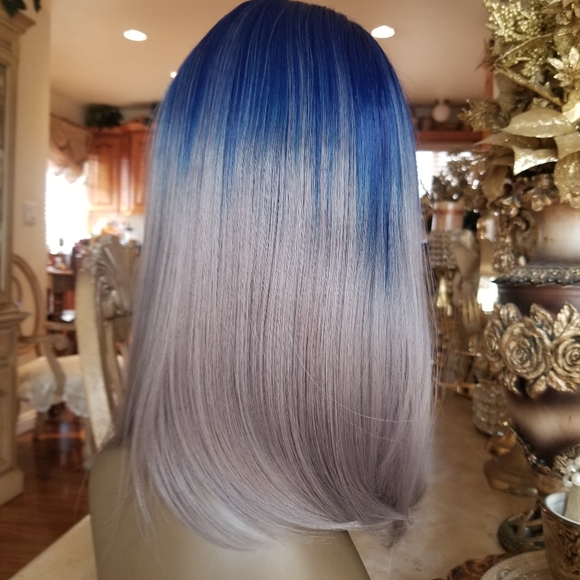 Accessories | Blue Gray Lace Front Wig | Poshmark